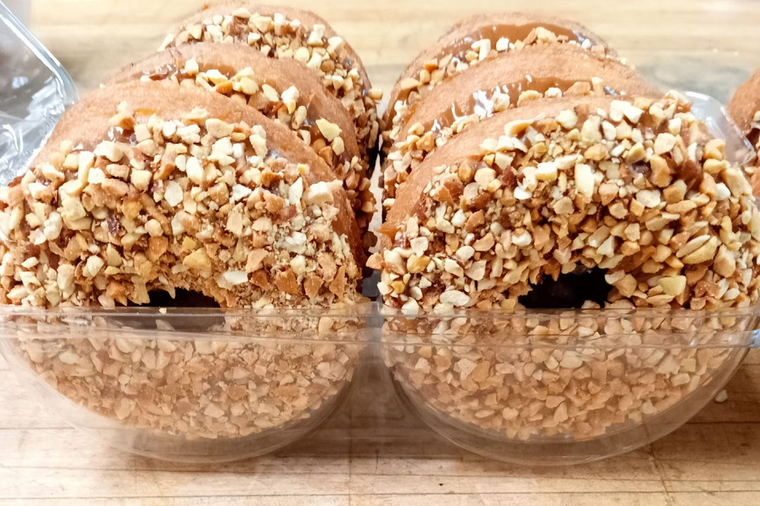 Caramel Dipped Peanut Donuts – Gluten Free Specialties